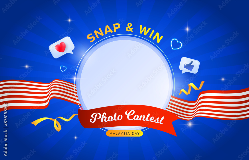 Malaysia Day or Hari Merdeka snap and win photo contest background ...