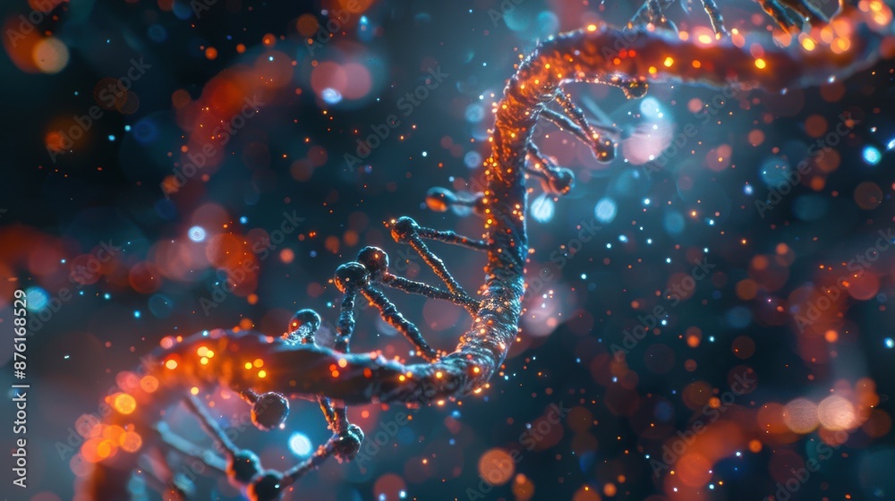 Produce an image of RNA molecules, highlighting their structure and ...