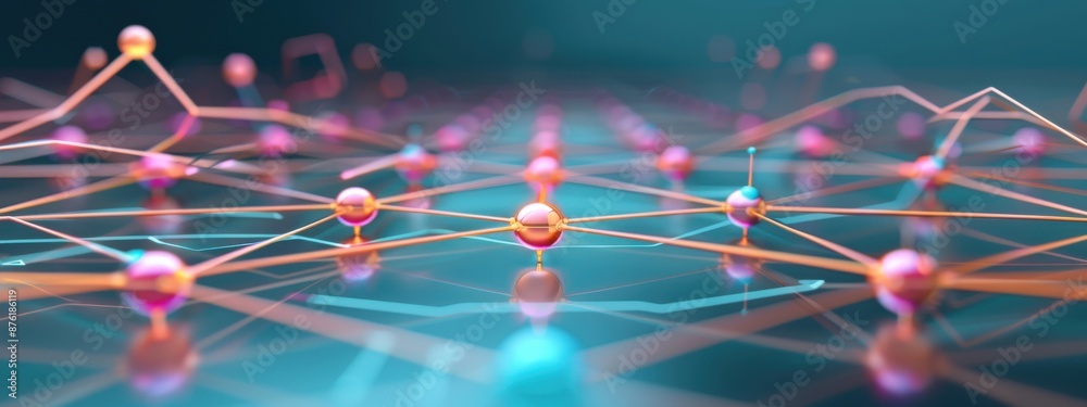 Animation of design nodes in network architecture, shown as an ...