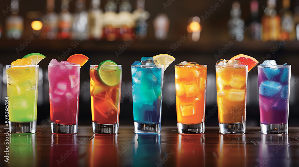 Dive into a spectrum of taste with our best-selling cocktails! Vibrant ...
