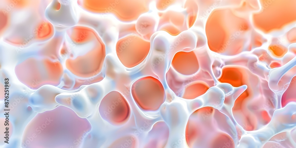 Study of human bone tissue structure at a microscopic level. Concept ...