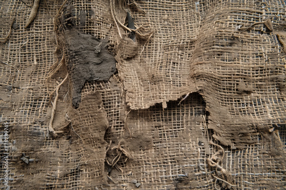 Worn and Tattered Fabric Texture Background with Signs of Heavy Use and ...