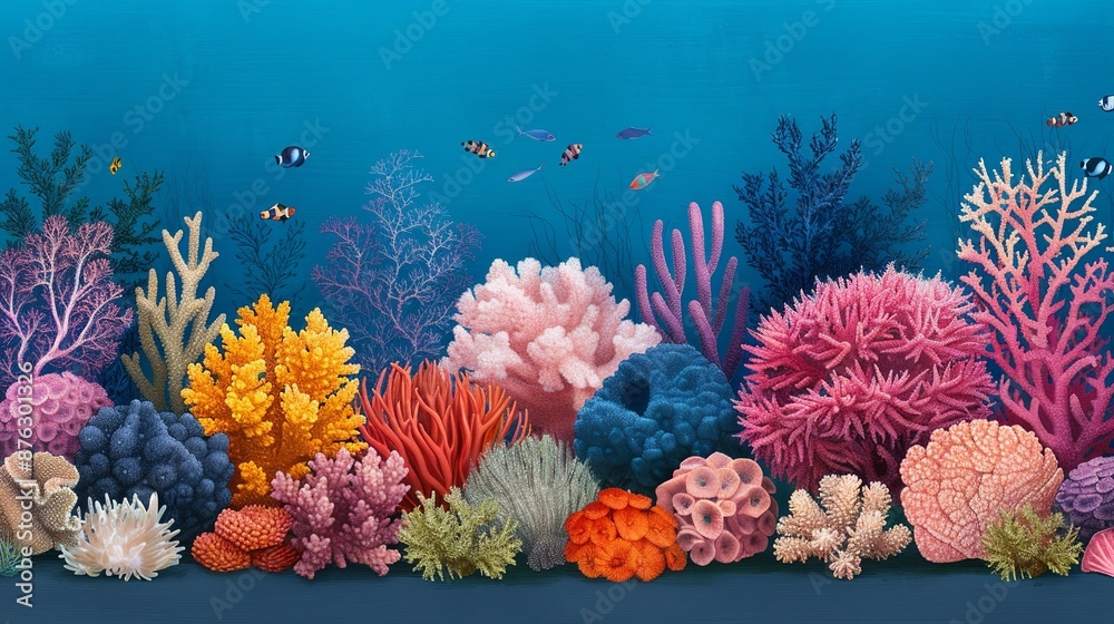 Explore the depths of underwater realms with illustrations depicting ...