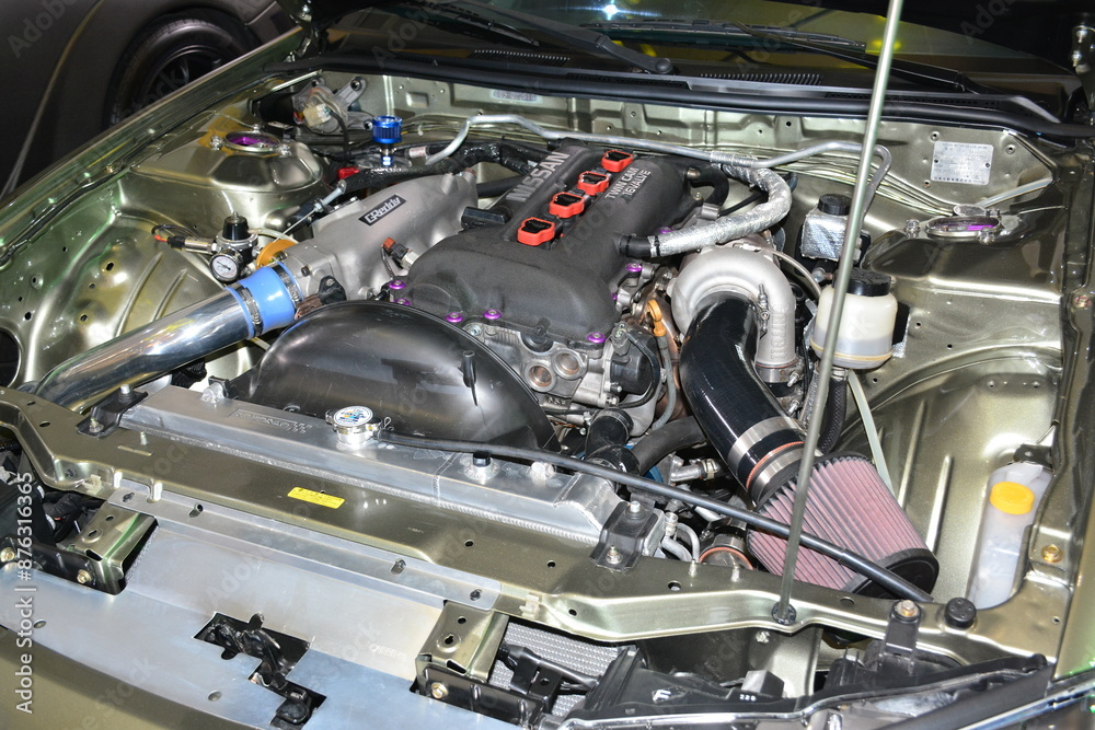 Nissan silvia engine at Neo classic car show in Muntinlupa, Philippines ...
