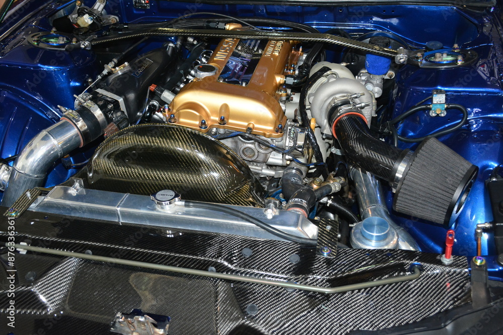Nissan skyline engine at Neo classic car show in Muntinlupa ...