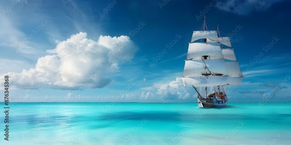 Buccaneers during the golden age prepare for a treasure hunt aboard a ...