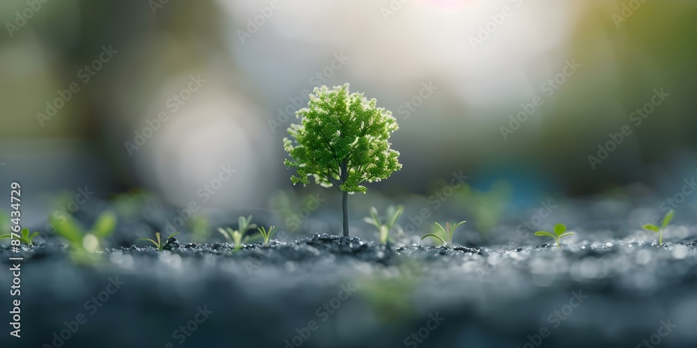 ภาพประกอบสต็อก Visual representation of population growth through ...