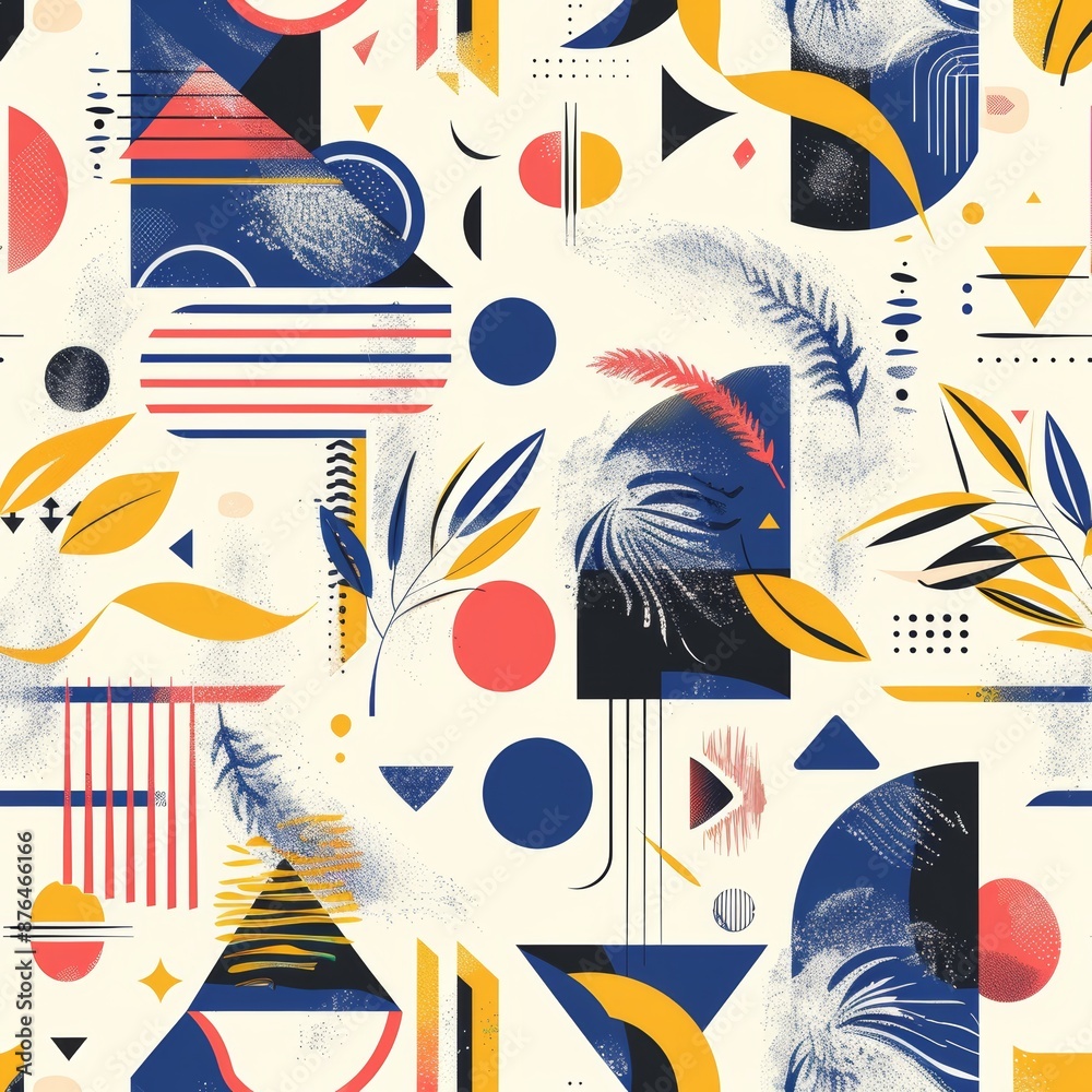 Abstract Judo and Olympic Motifs Seamless Pattern in Modern Color ...