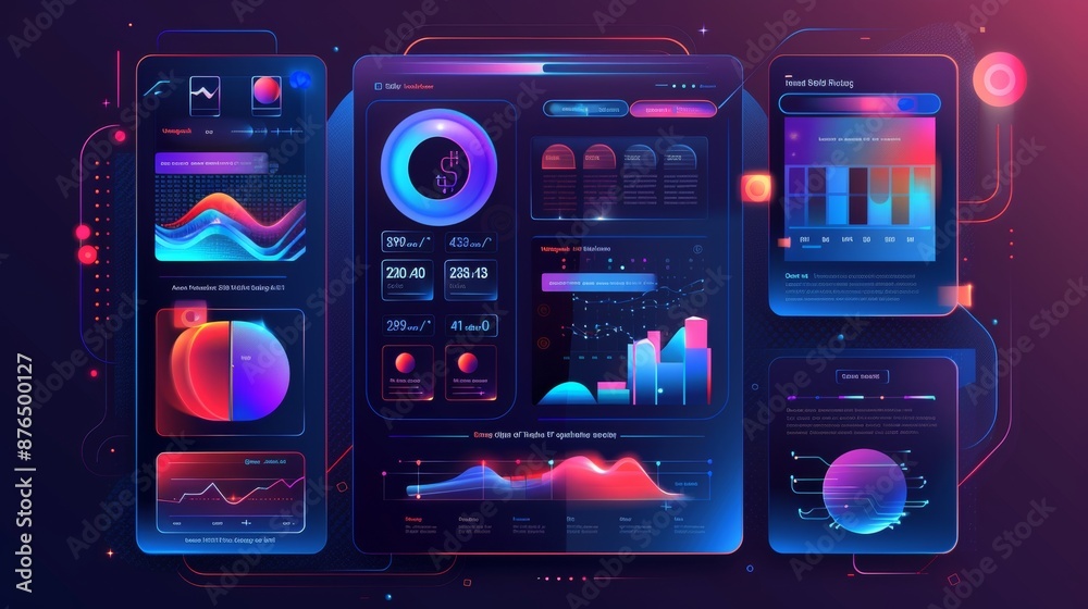 UI and UX design abstract concept vector illustration. Mobile app UI design, website UX, user ...