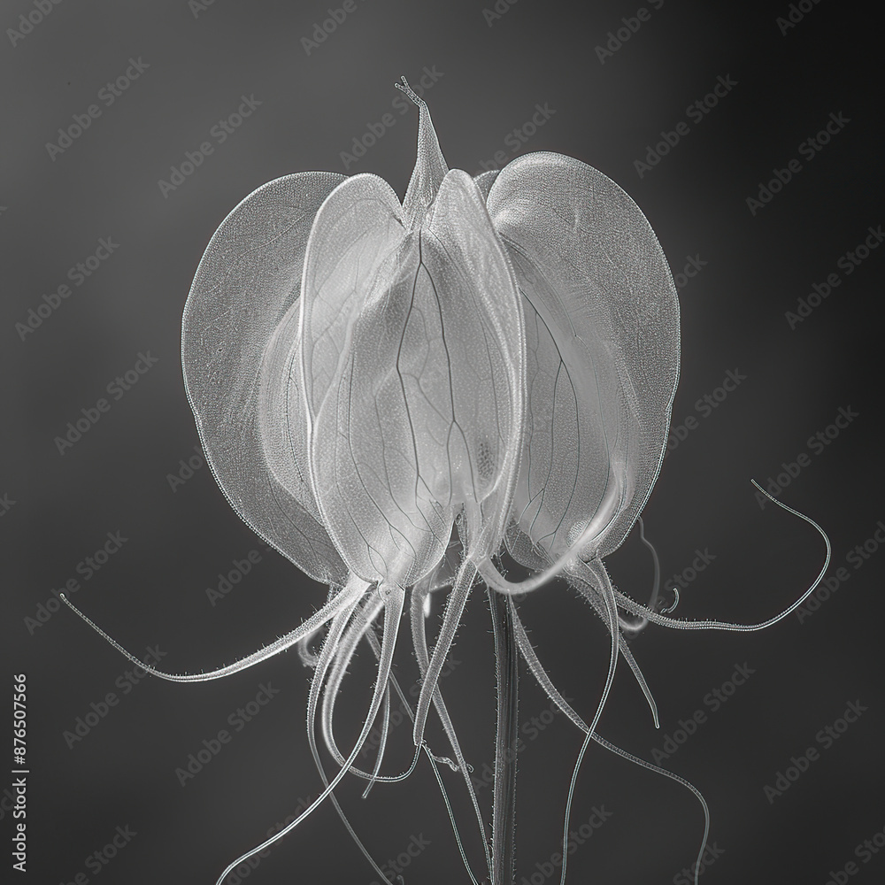 Black, White, Flower, Ghost, Transparent, Phantom, Bloom, Ethereal ...