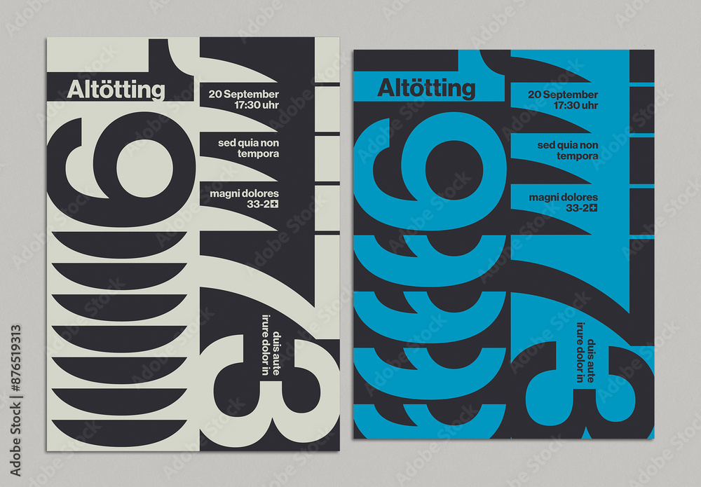 Creative Stacked Type Poster Layout Design Stock Template | Adobe Stock