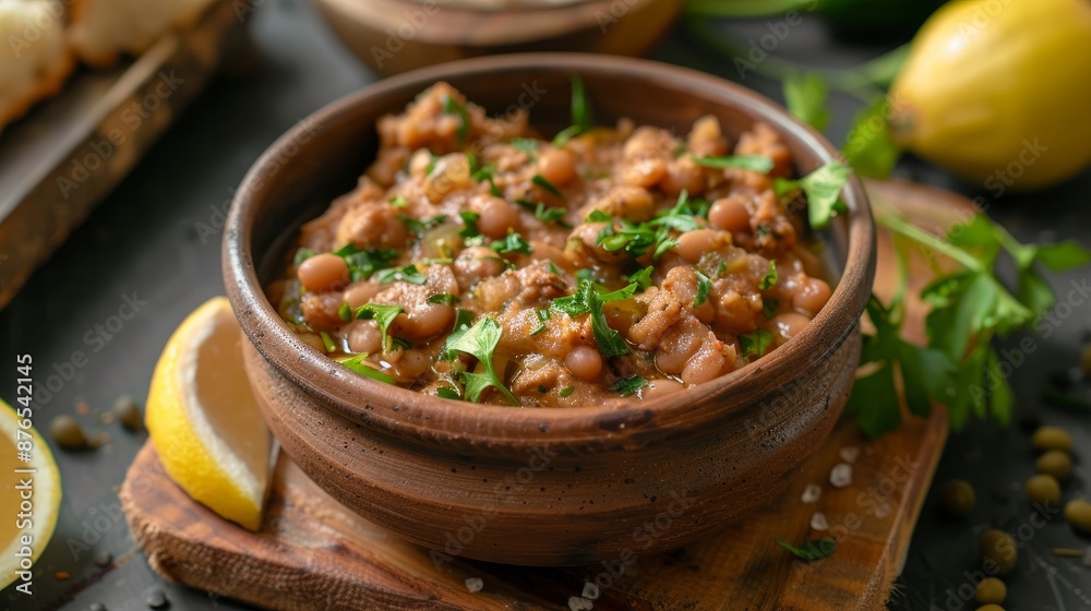 Foul Medames, a popular Middle Eastern dish, is a dip made with fava ...