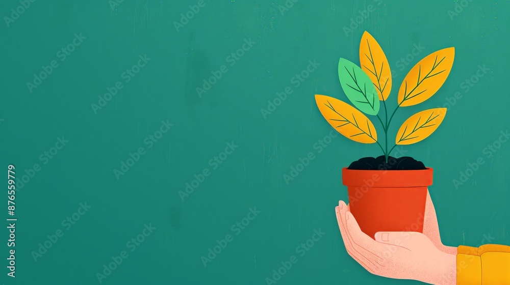 Land restoration depicted by efforts to rehabilitate degraded lands ...