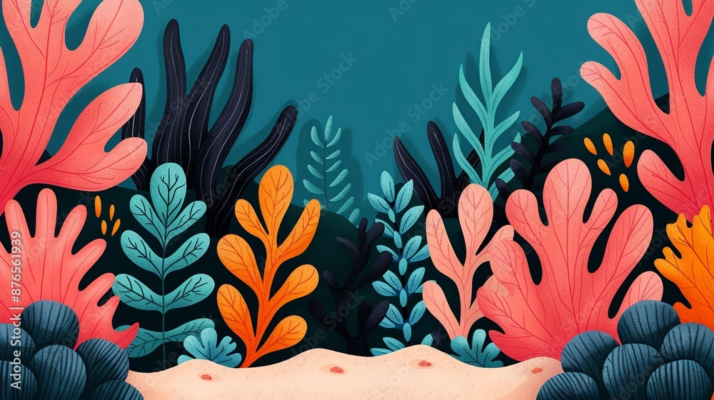 Coral reef protection illustrated by marine biologists working to ...