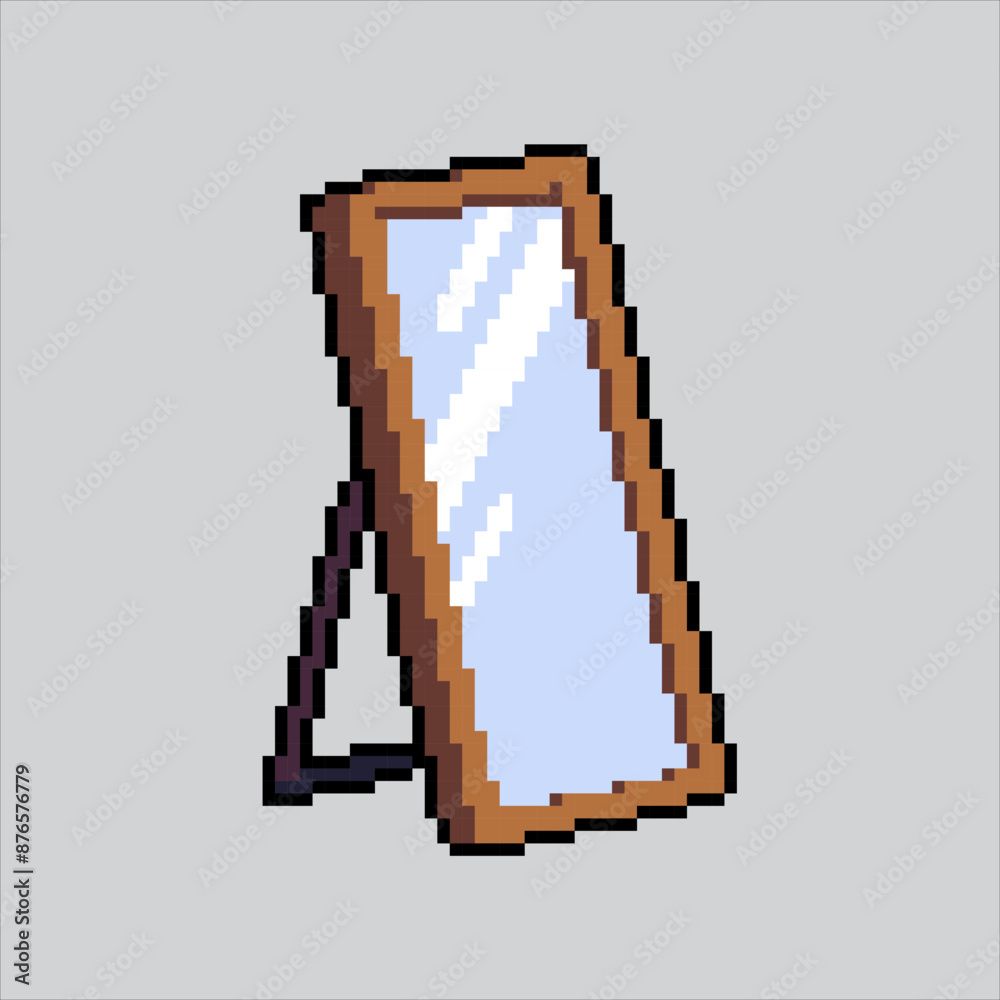 Pixel art illustration Mirror. Pixelated Mirror. Mirror pixelated for ...