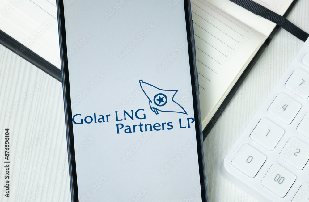 New York, USA - 30 June 2024: Golar LNG Partners Logo on Phone Screen ... New York, USA - 30 June 2024: Golar LNG Partners Logo on Phone Screen ...