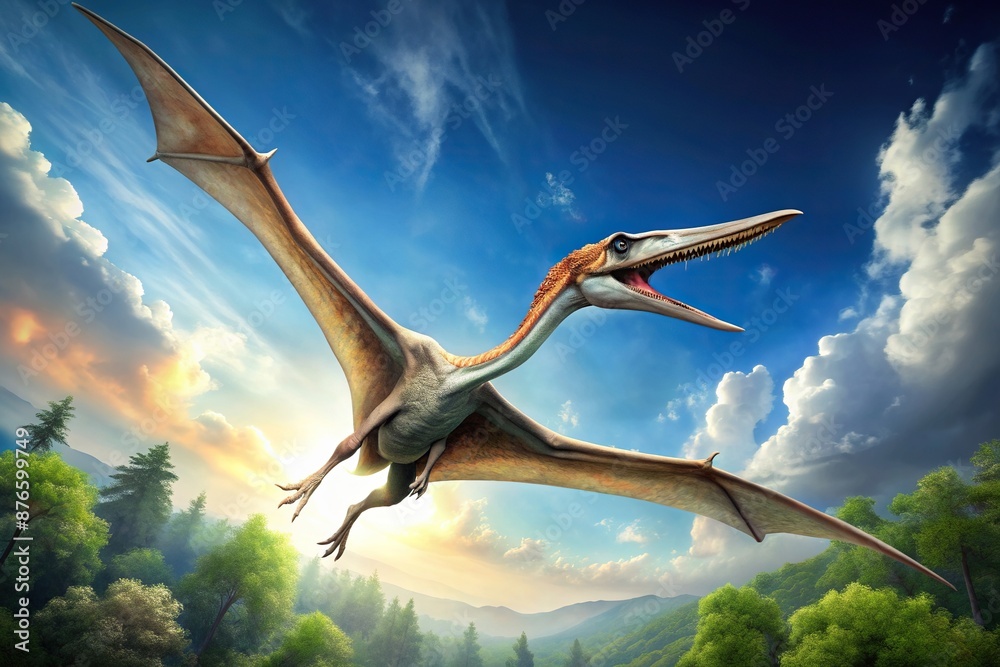 Pterosaurs (lat Pterosauria) extinct flying reptiles that form the ...