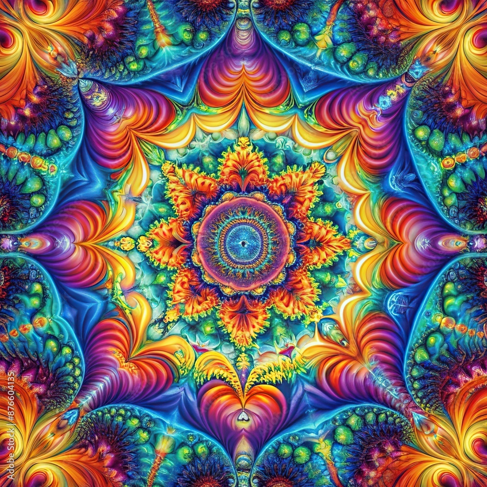 Dive into the Lively Psychedelic Patterns and Get Lost in an Abstract ...