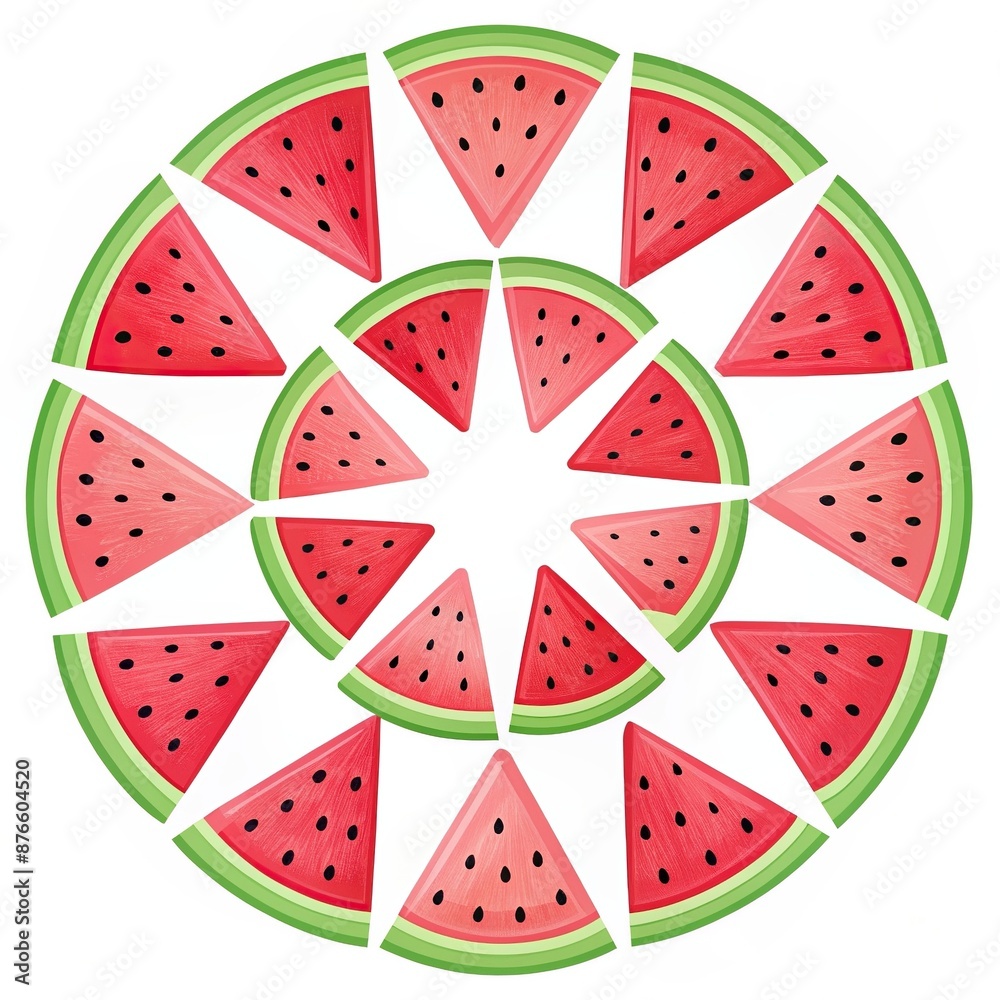 Cute summer watermelon slice collection Summer stickers summer clipart ...