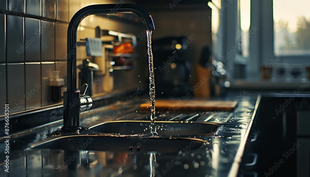 Water is pouring from the tap in the kitchen in the bathroom problems ...