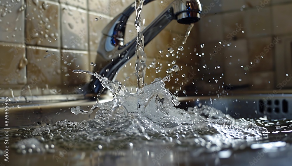 Water is pouring from the tap in the kitchen in the bathroom problems ...