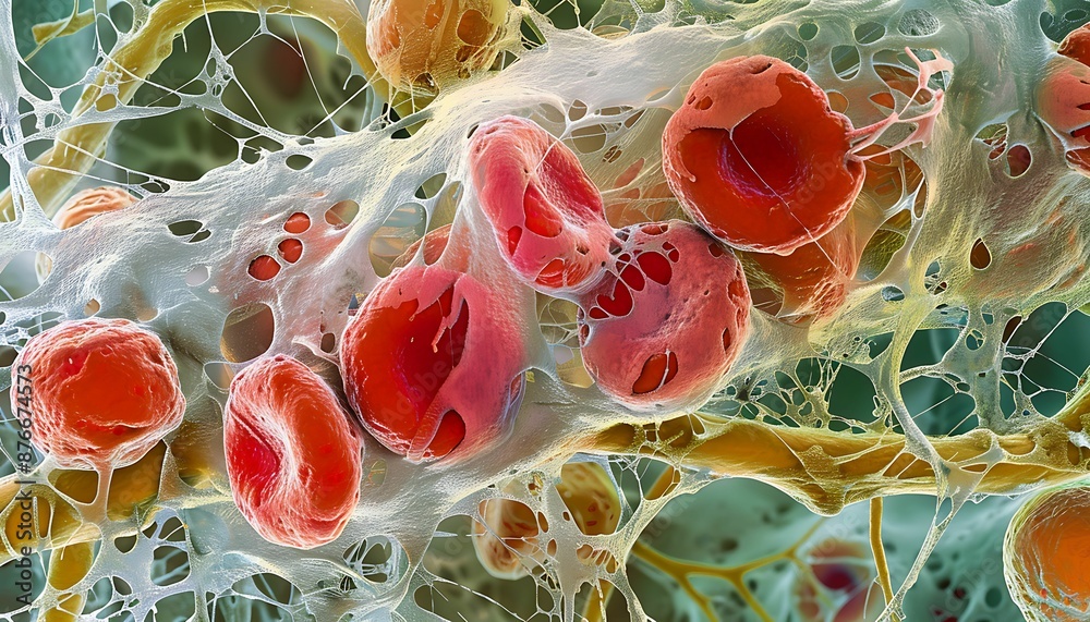 Fragmented RBCs, known as schistocytes, often suggest conditions like ...