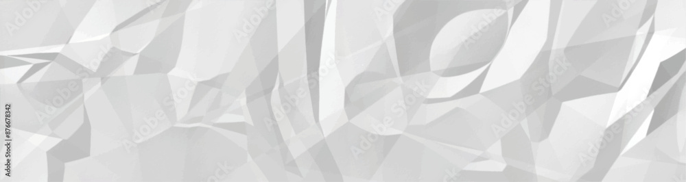 White crumpled Paper texture background. Clean empty white wrinkled ...