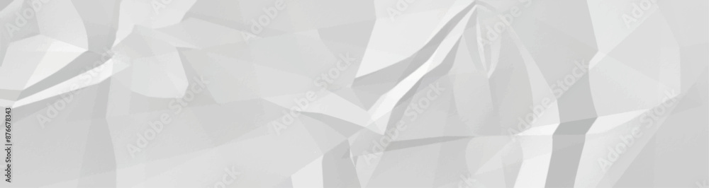 White crumpled Paper texture background. Clean empty white wrinkled ...