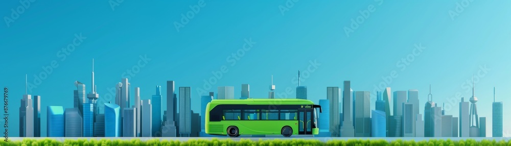 Futuristic Urban Transport: Autonomous Electric Buses in Eco-Friendly ...