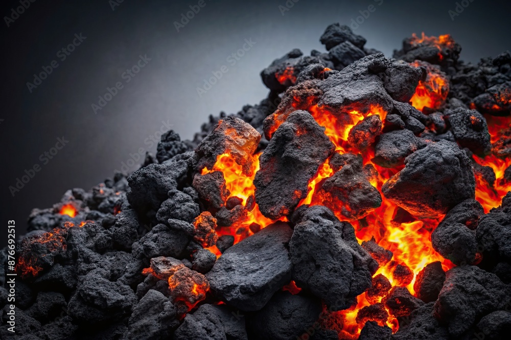 Abstract black cooled lava Black volcanic rock background , background ...