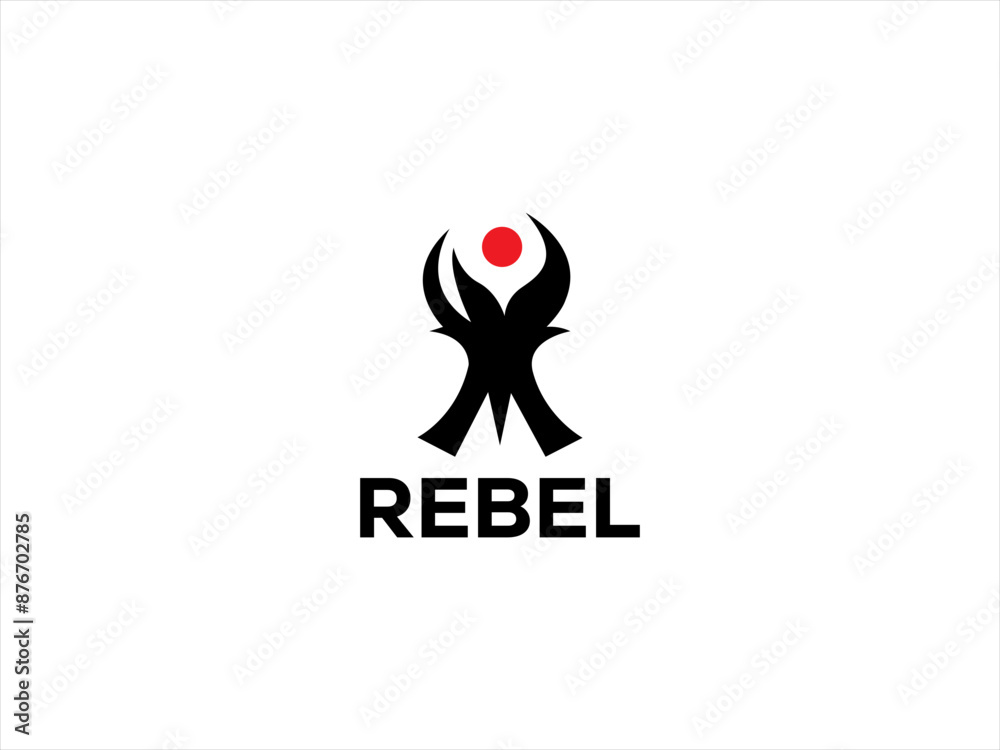 The logo features a strong, dynamic symbol that conveys rebellion and ...