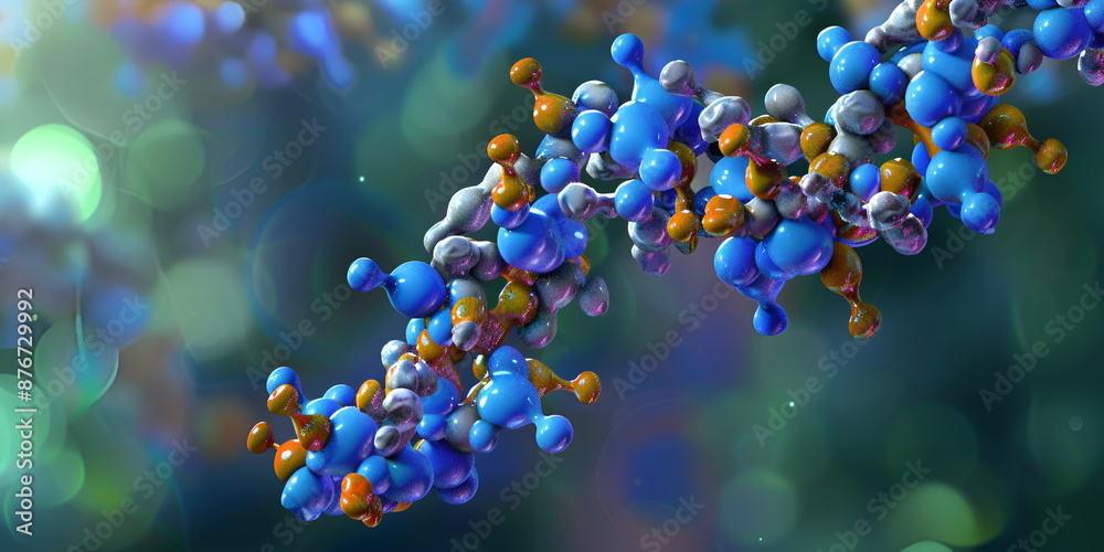 Genome Geometry, Amino acids, molecular structure, microscopic view of ...