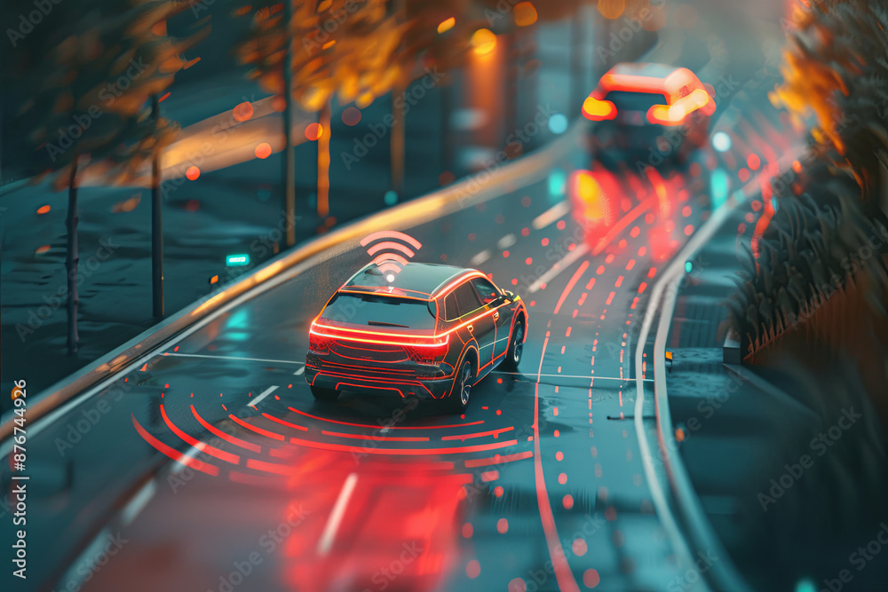 In the future, autonomous smart cars will scan the road for hazards ...