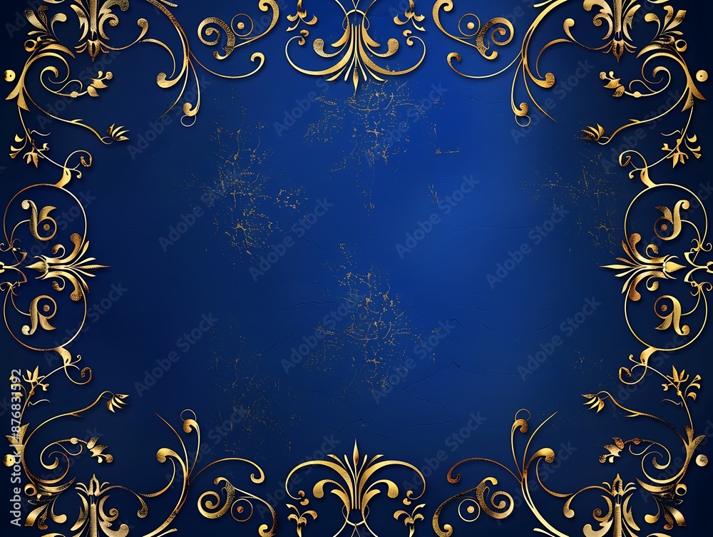 invitation card design, blue theme, beautiful quality. Stock ...