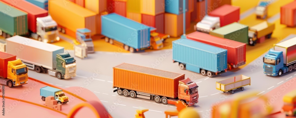 Consignment hub with multiple transport methods, highlighting strategic ...