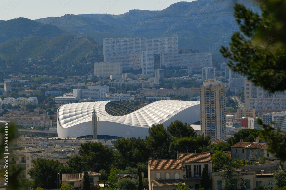 Marseille, France - June 2024 - Stade Velodrome, known as the Orange ...