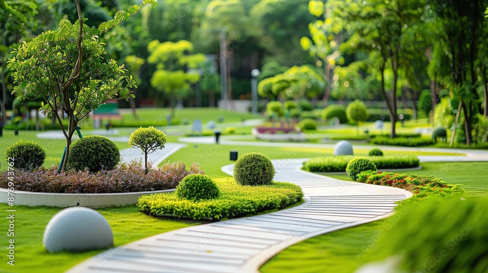 Detailed civil layout for the advancement of urban green spaces and ...