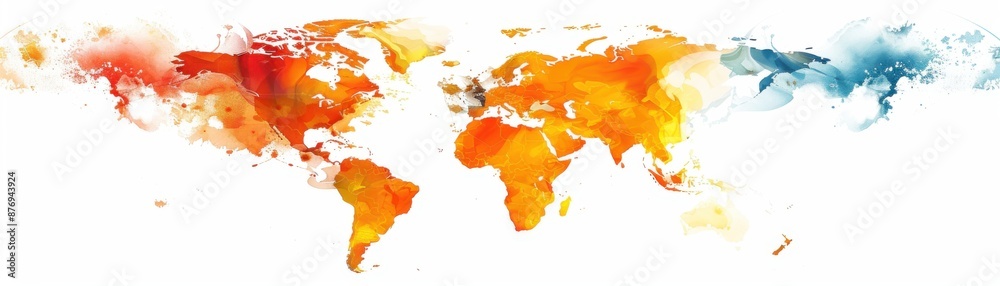 Global Economic Heat Zones Map Showing Regional Performance Stock ...