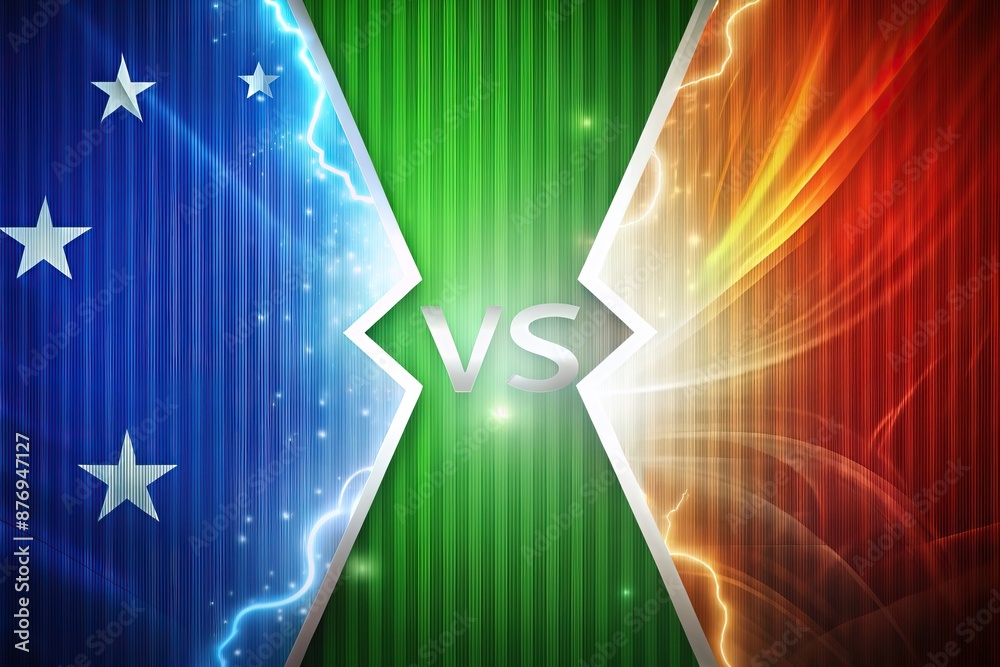 poster background that depicts the rivalry between two camps, poster ...