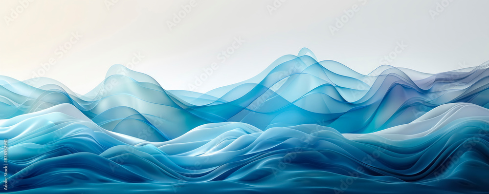 modern digital background with a repeating pattern of abstract waves ...