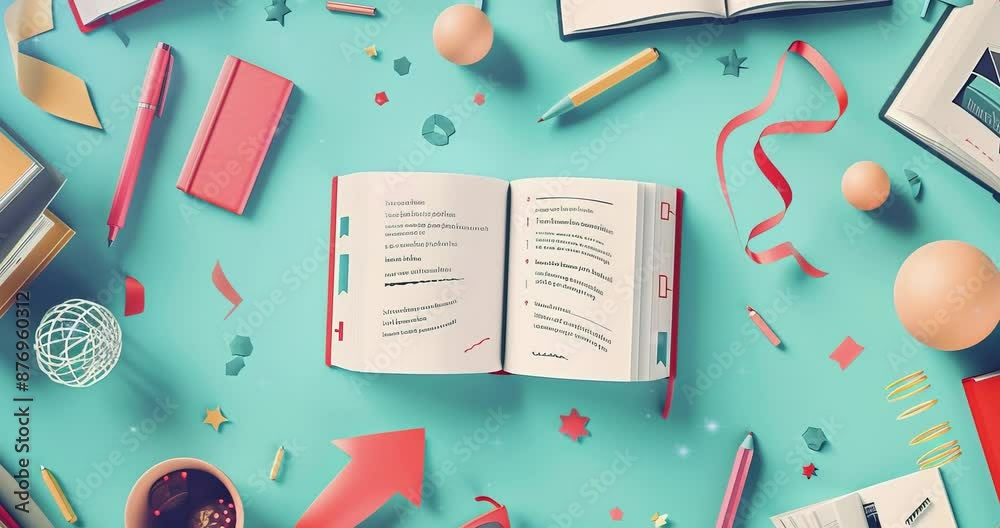 Design an inspiring copy space background for International Literacy ...