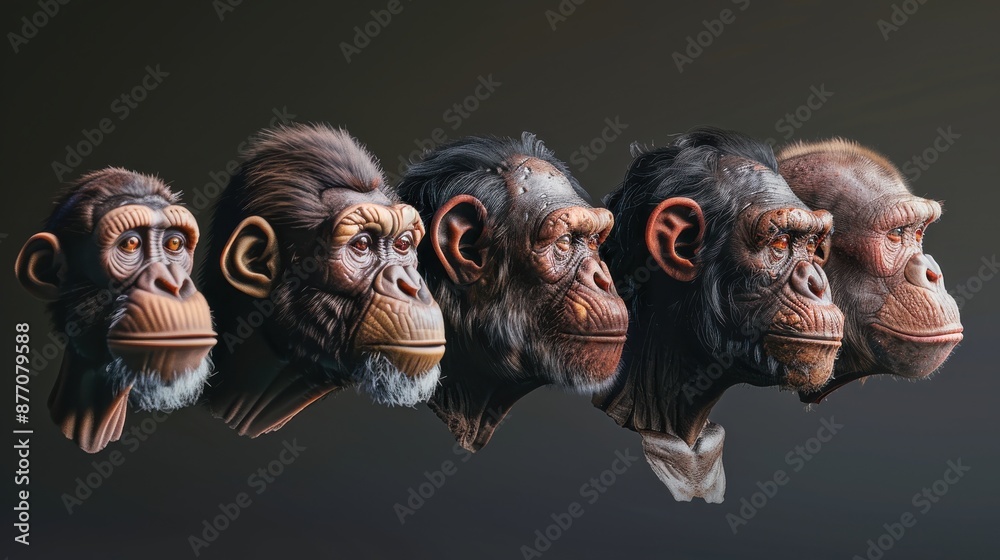 Foto de Human evolution. A study of the sequence of biological ...