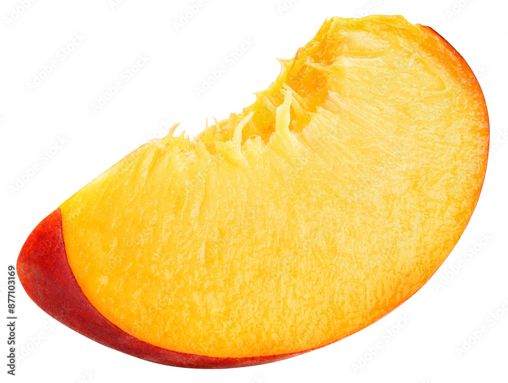 Peach slice isolated png. Peach slice on transparent background. PNG ...