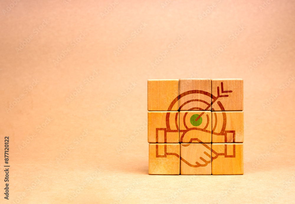 Stakeholder, business connection, same target, partnership and ...