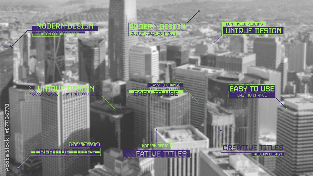 Modern Call out Titles Stock Template | Adobe Stock