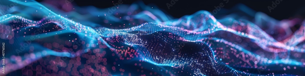 Dynamic Visualization of Data Flow Showcasing Neural Network ...