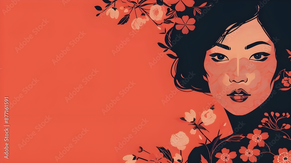 Asian Pacific Islander (AAPI) modern banner design featuring a portrait ...