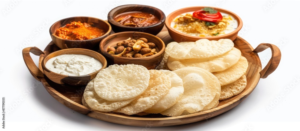 Old fashioned Indian snacks like Kuzhalappam or Madakku Appam depicted ...