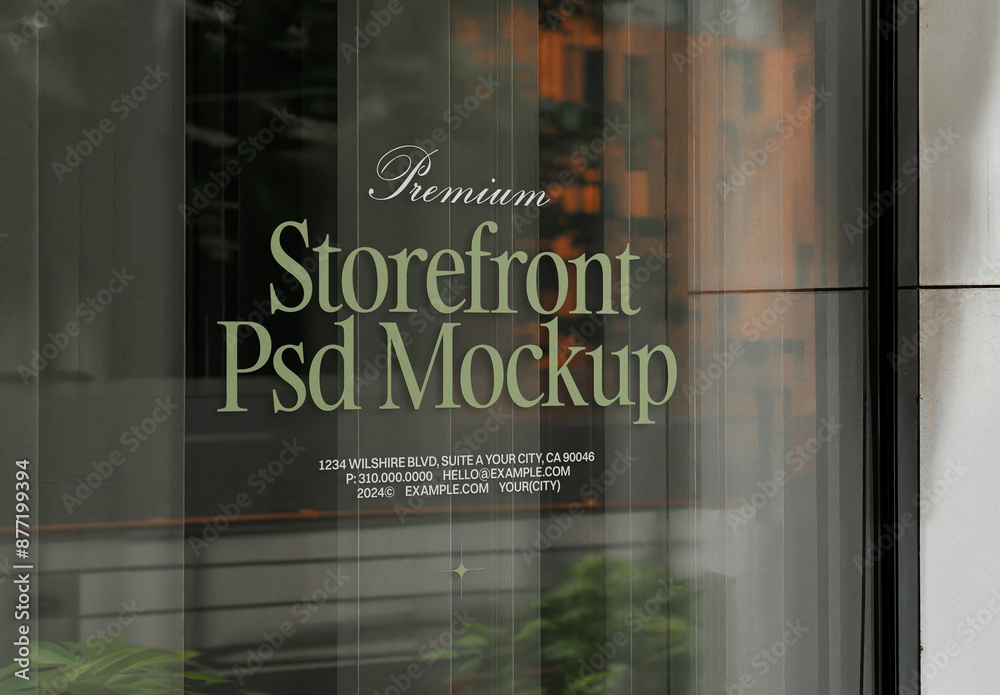 Storefront PSD Mockup Stock Template | Adobe Stock