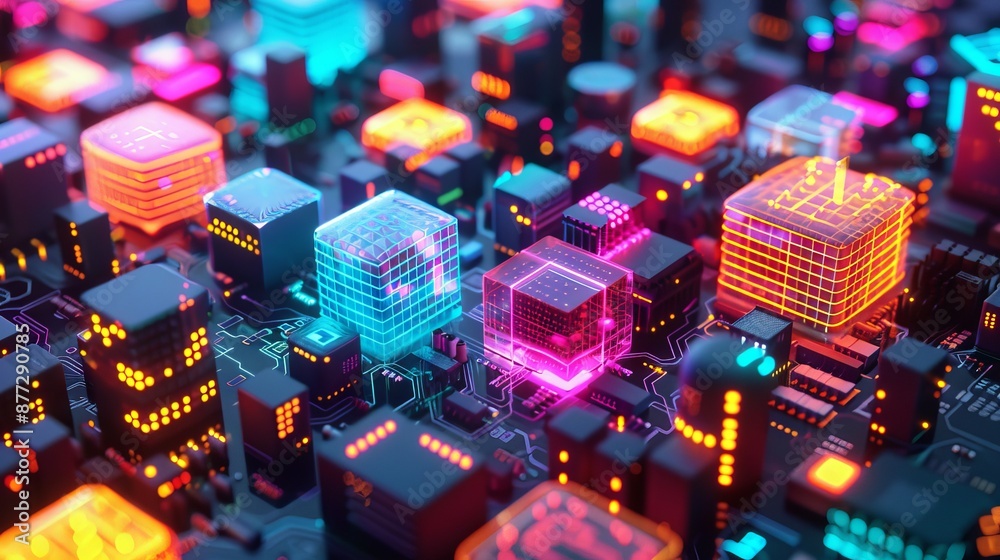 Children's coding training and code creation. Conceptual banner for ...